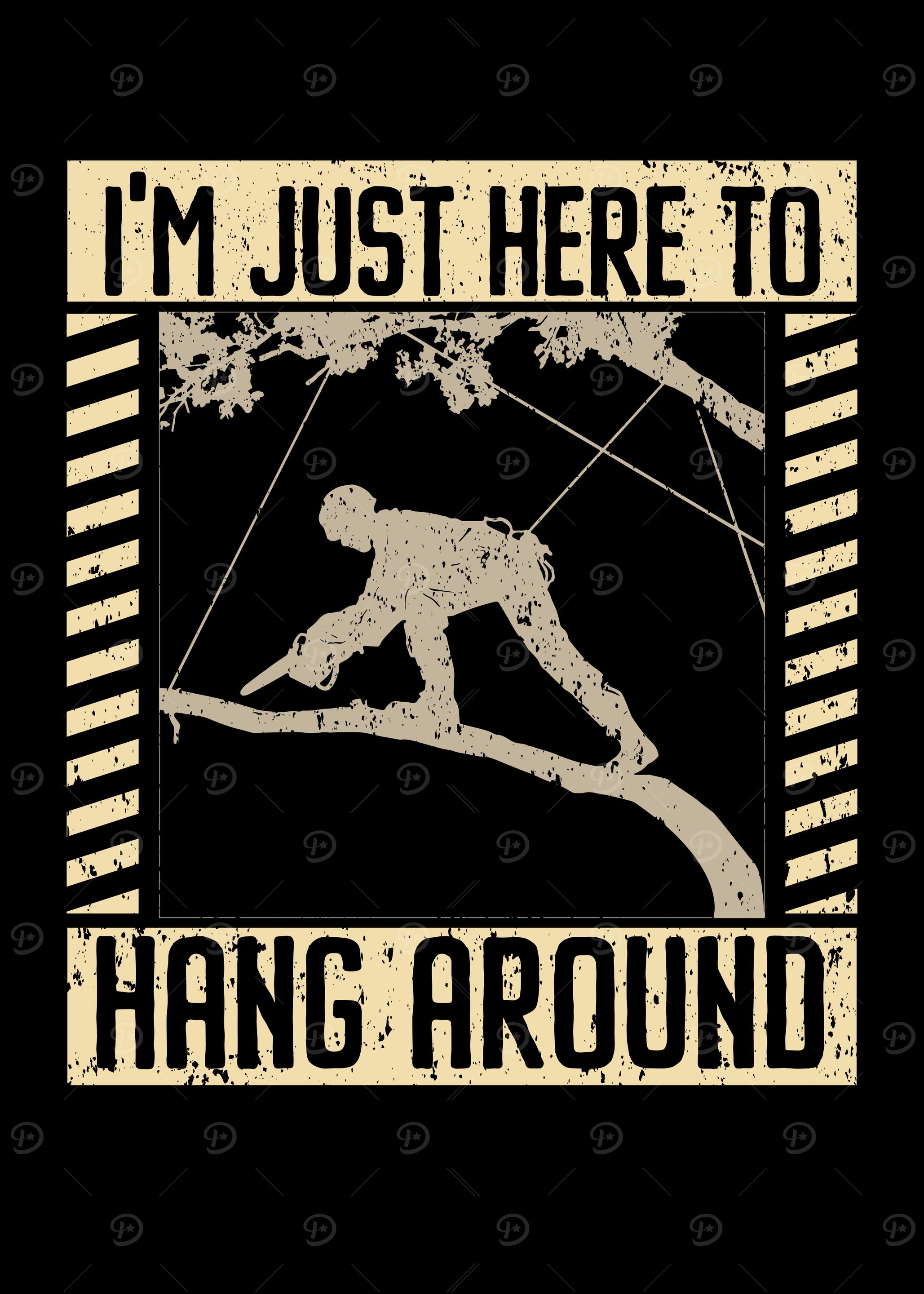 'Just Here To Hang Around' Poster, picture, metal print, paint by NAO ...