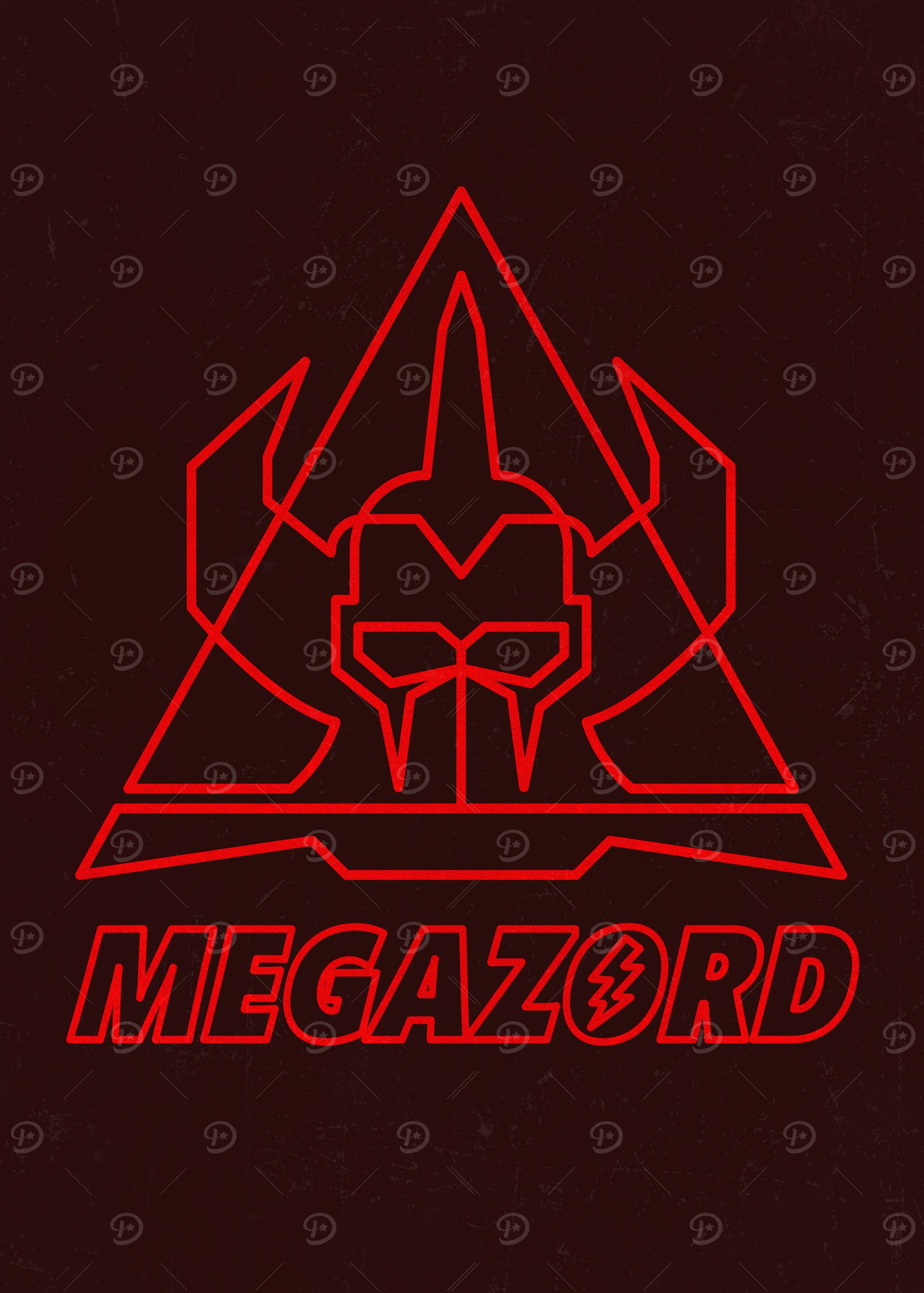 'Megazord Battle Mode!' Poster, picture, metal print, paint by Power ...