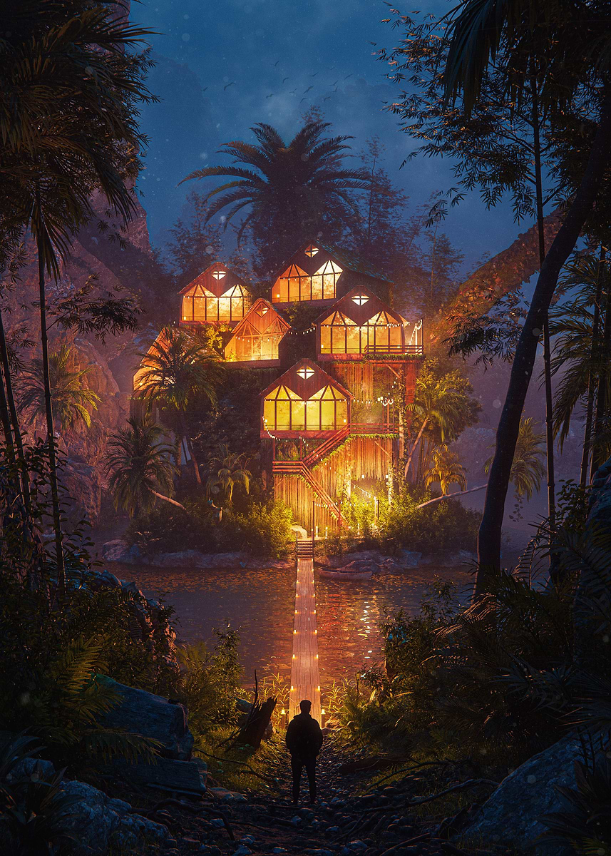'Arrive' Poster, picture, metal print, paint by Sweeper3D | Displate