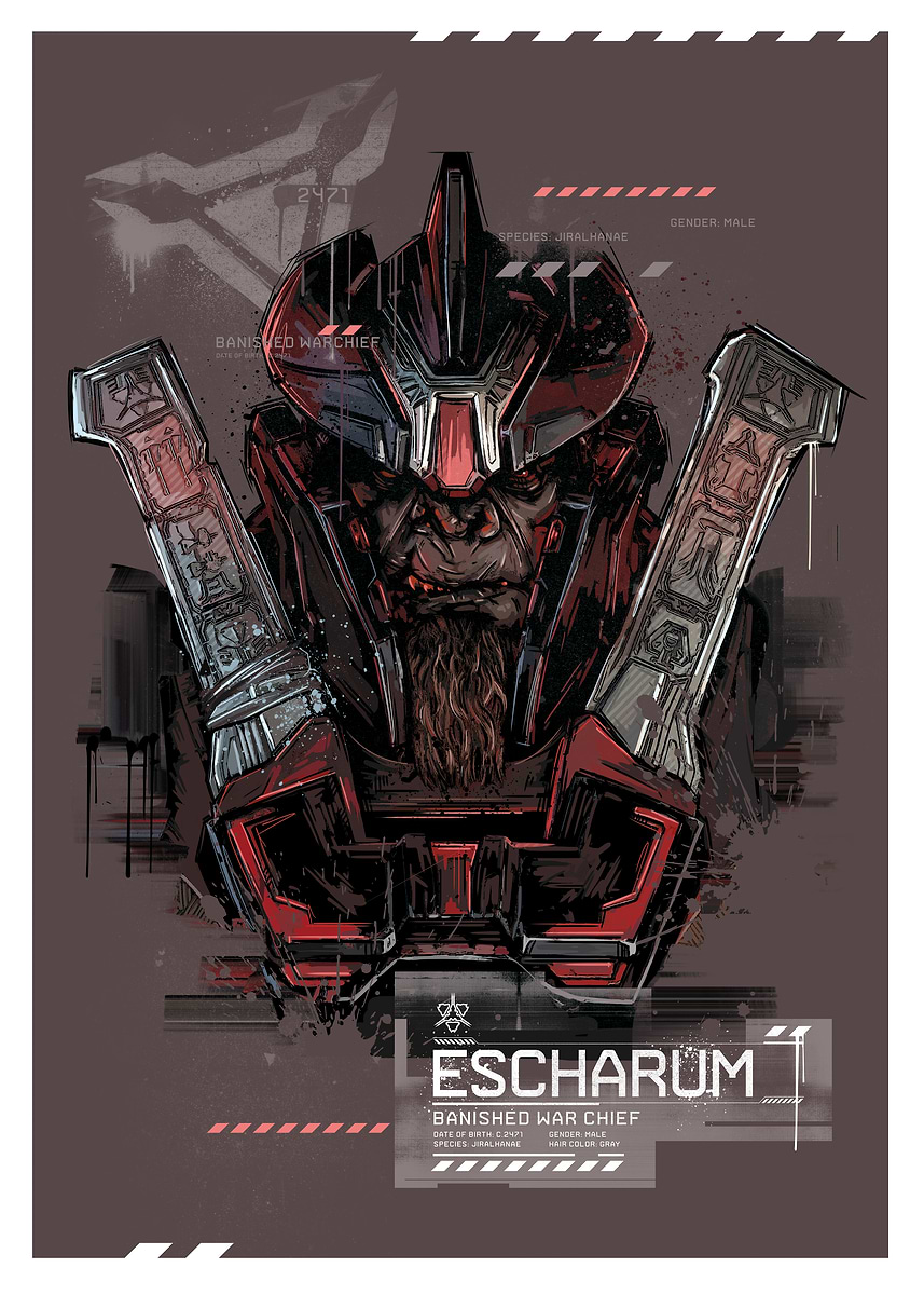 'Banished War Chief' Poster, picture, metal print, paint by Halo Game ...