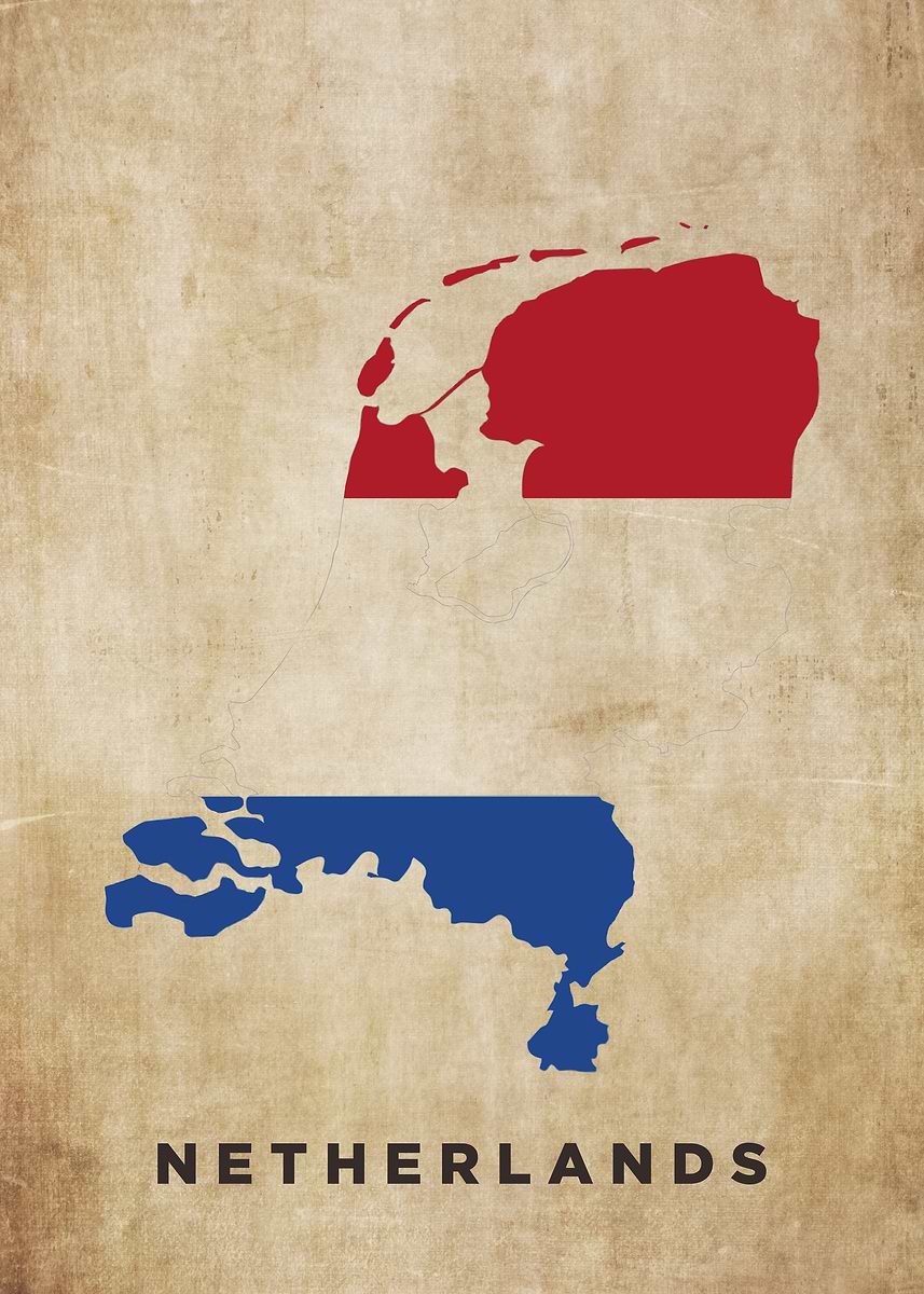 'Netherlands' Poster, picture, metal print, paint by Trending ...