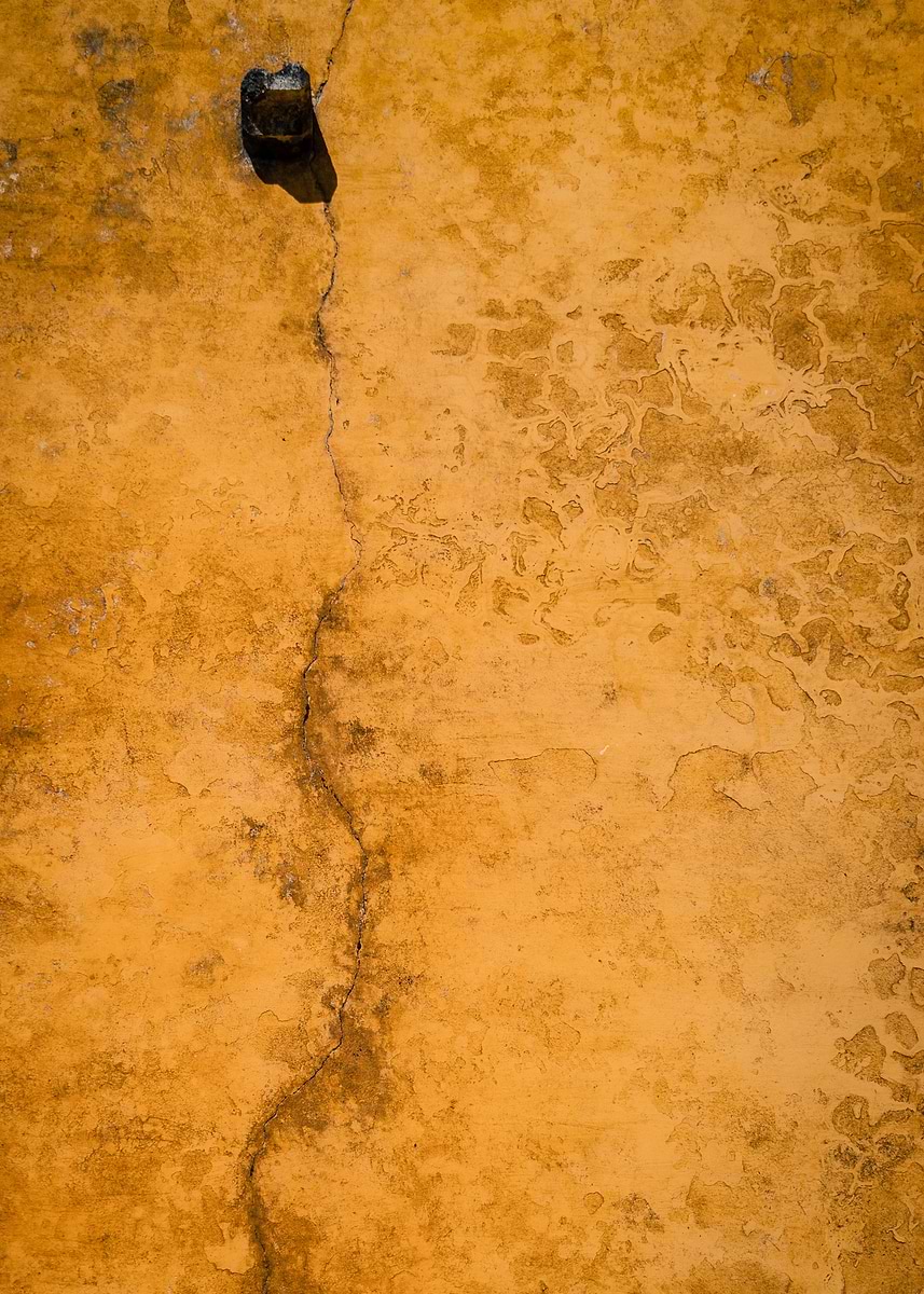 'Yellow Crack' Poster, picture, metal print, paint by Marco Moroni ...