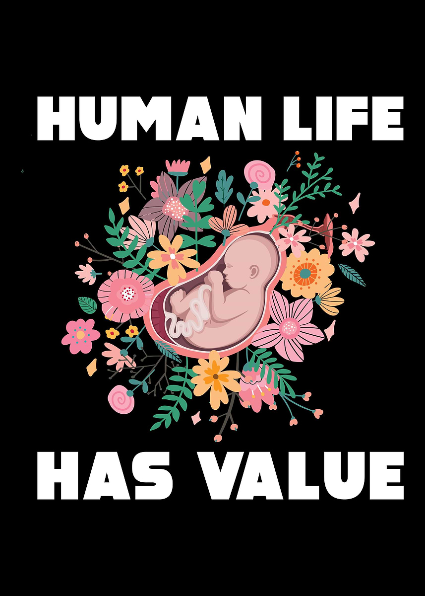 'Anti Abortion Pro Life' Poster, picture, metal print, paint by ...