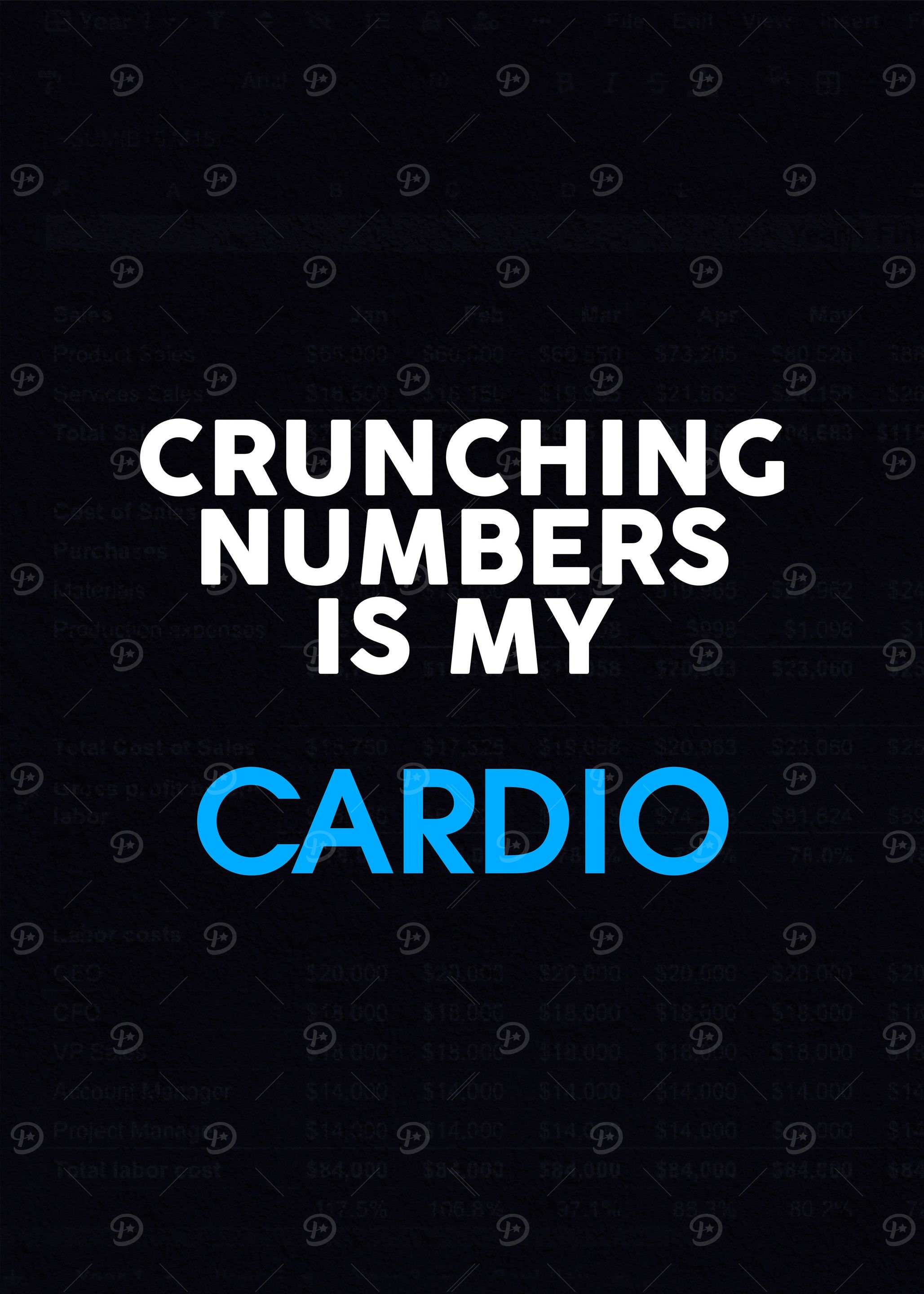 'Crunching Numbers ' Poster, picture, metal print, paint by Uber ...