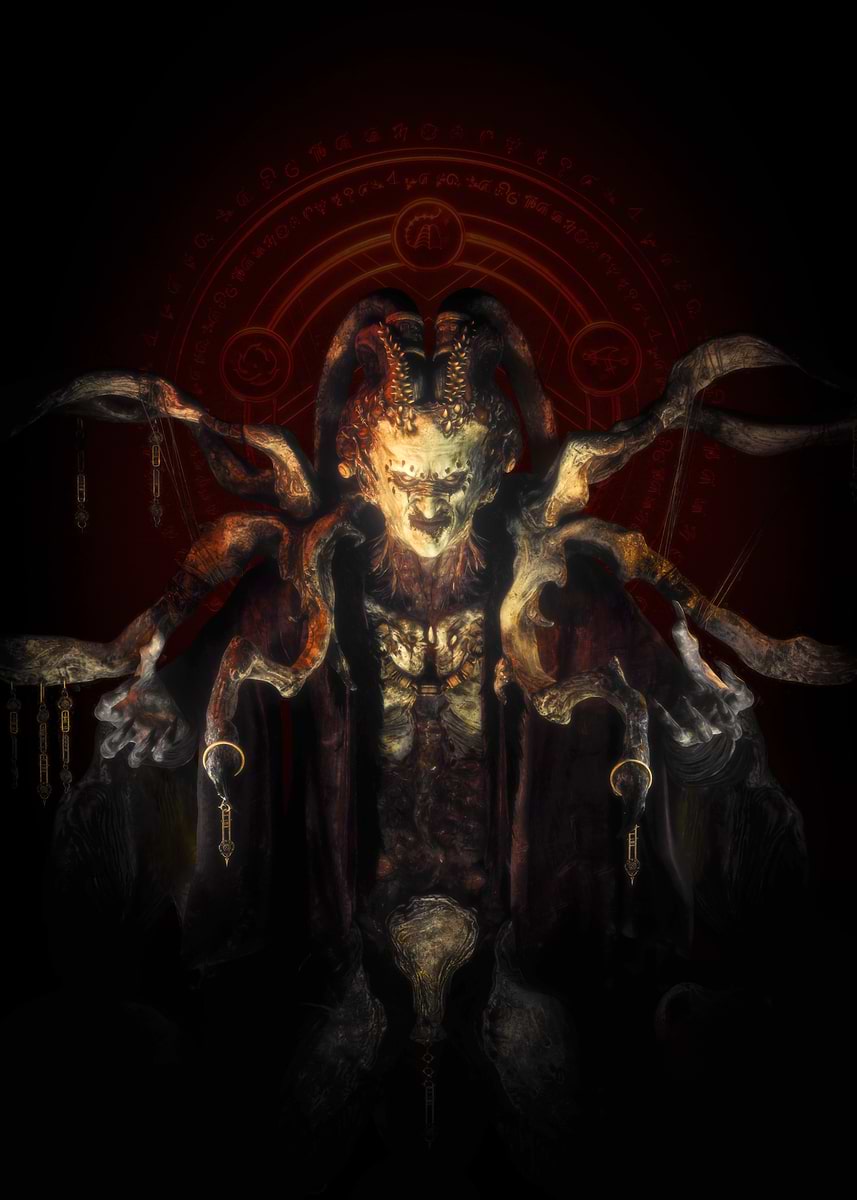 'Baal Lord of Destruction' Poster, picture, metal print, paint by ...