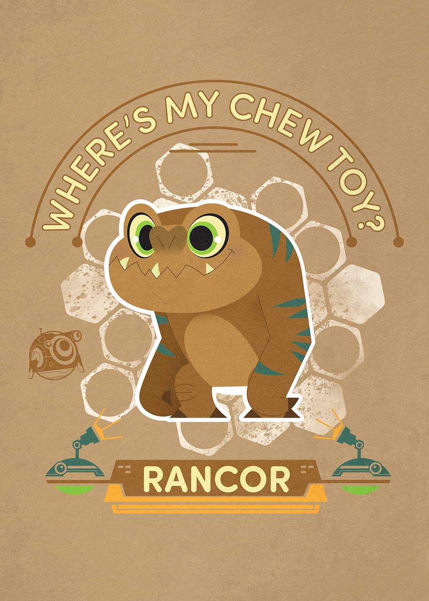 'Rancor' Poster, picture, metal print, paint by Star Wars | Displate