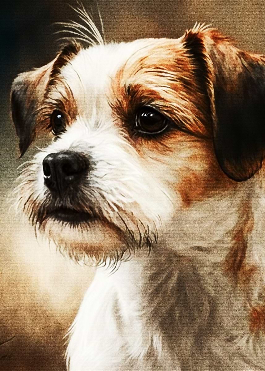 'Expression Dog' Poster, picture, metal print, paint by Muh Asdar ...