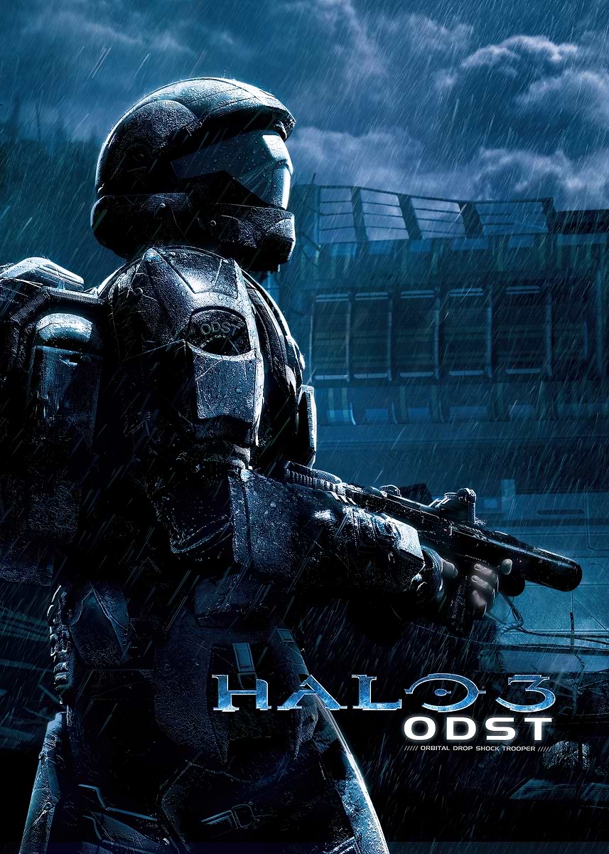 'Halo 3 ODST Poster' Poster, picture, metal print, paint by Halo Game ...