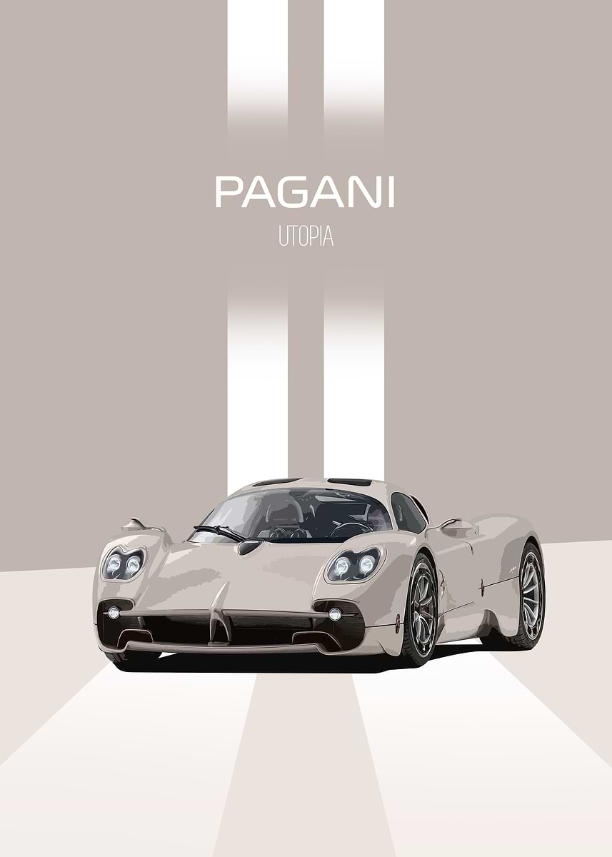 'Pagani Utopia' Poster, picture, metal print, paint by Full Throttle ...