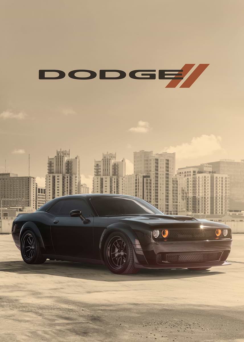 'Dodge Muscle Car' Poster, picture, metal print, paint by Magadire ...
