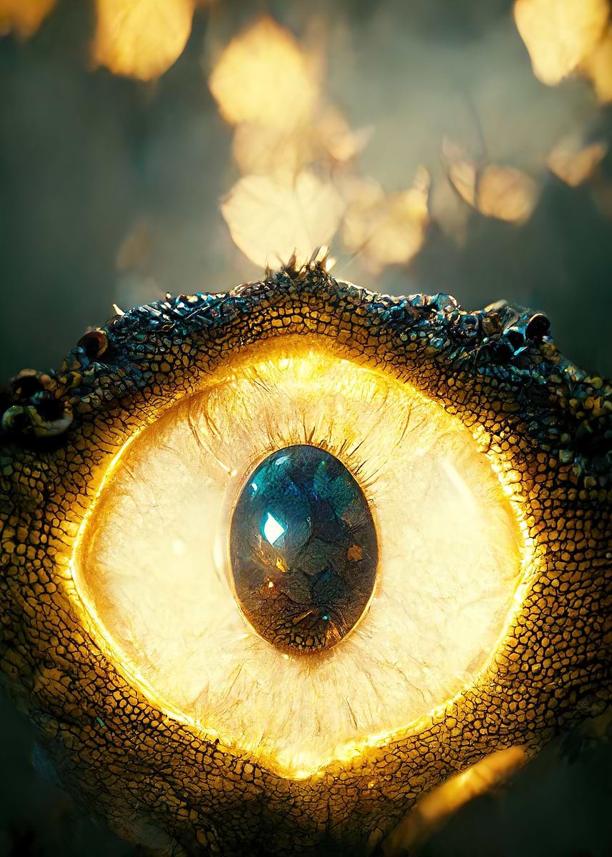'Magical creature eye' Poster, picture, metal print, paint by Arturo ...