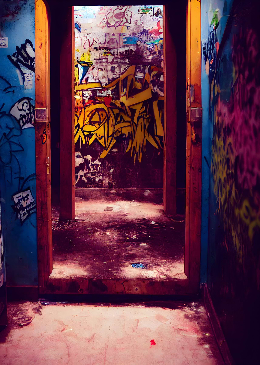 'Grunge Toilet' Poster, picture, metal print, paint by David Godbehere ...
