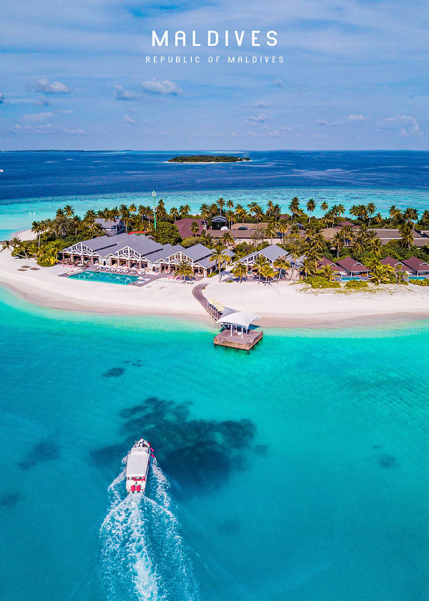 'Maldives ' Poster, picture, metal print, paint by Explore Universe ...