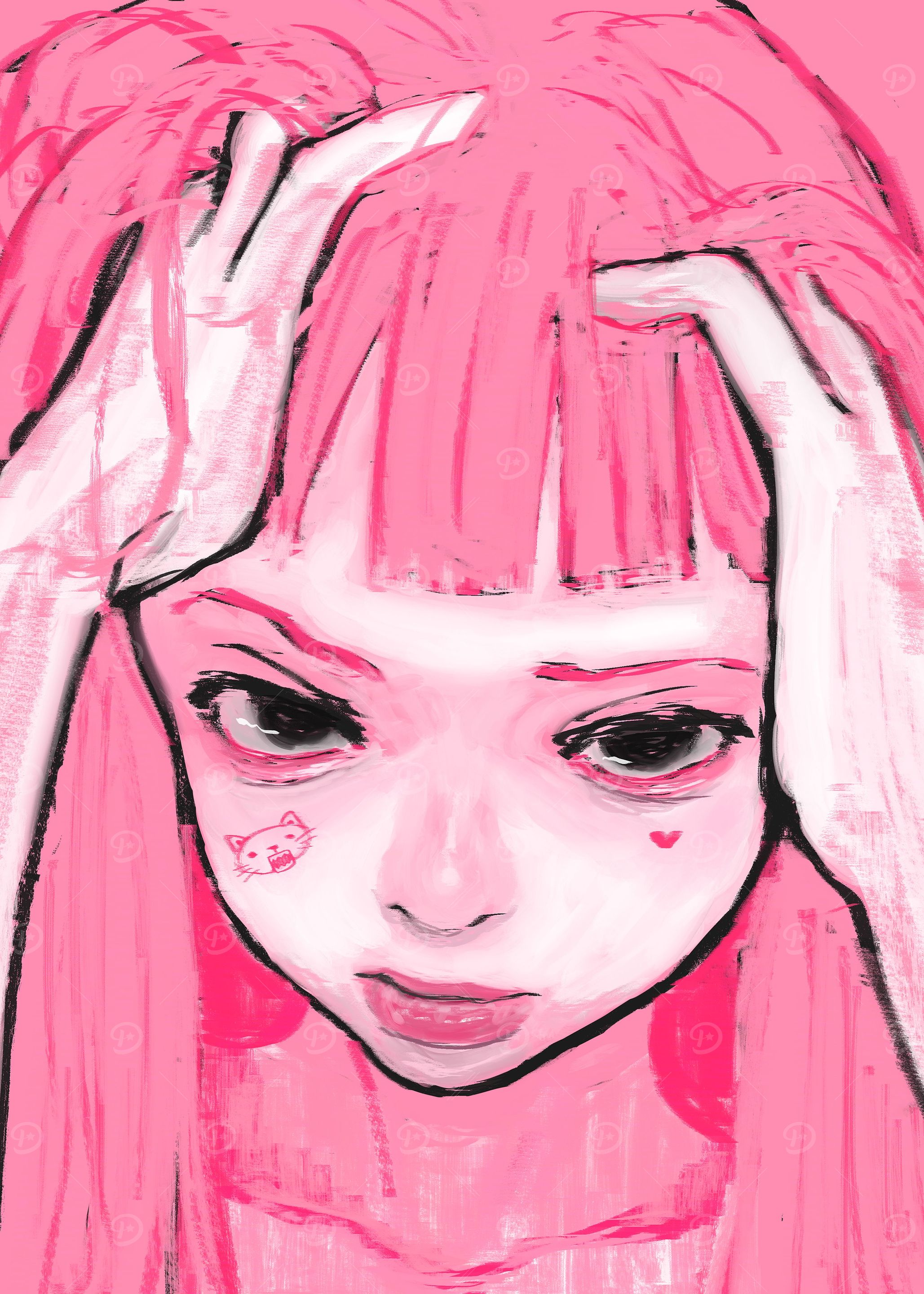 'I AM ME' Poster, picture, metal print, paint by taku | Displate