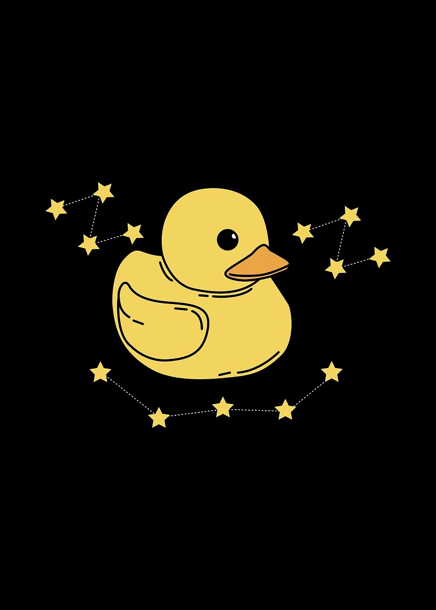 'Rubber Ducky In Space' Poster, picture, metal print, paint by Shiva121 ...