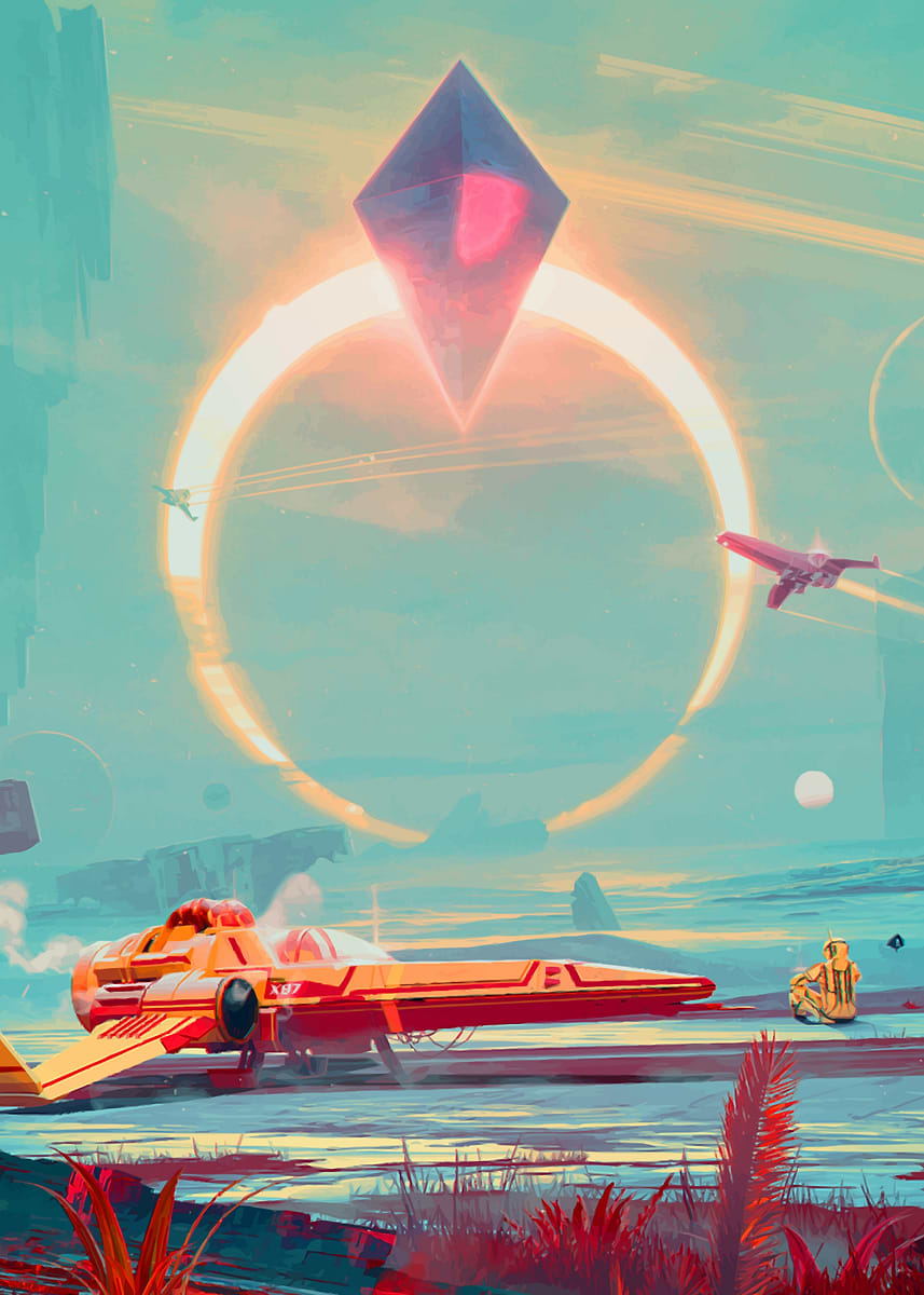 'No Mans Sky' Poster, picture, metal print, paint by 50 Cent | Displate
