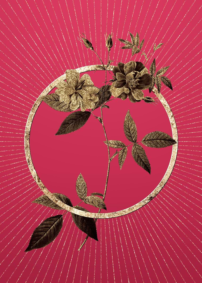 'Hudson Rosehip on Magenta' Poster, picture, metal print, paint by Holy ...