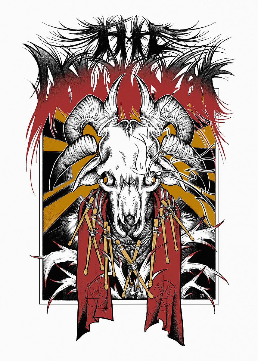 'Deathcore' Poster, picture, metal print, paint by The Downbeat | Displate