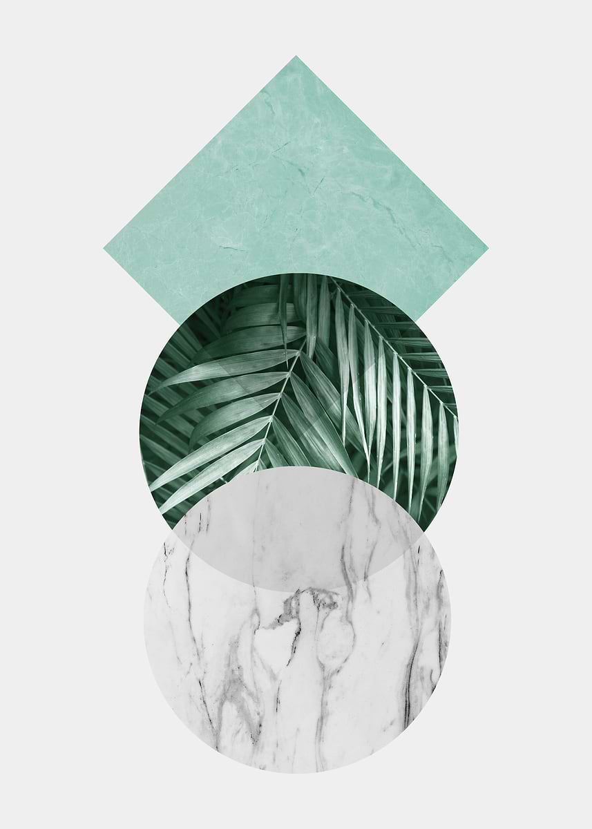 'Tropical geometry A2' Poster, picture, metal print, paint by Vitor ...