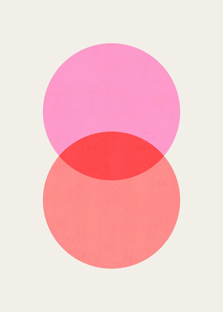 'Merging circles 03' Poster, picture, metal print, paint by Vitor Costa ...