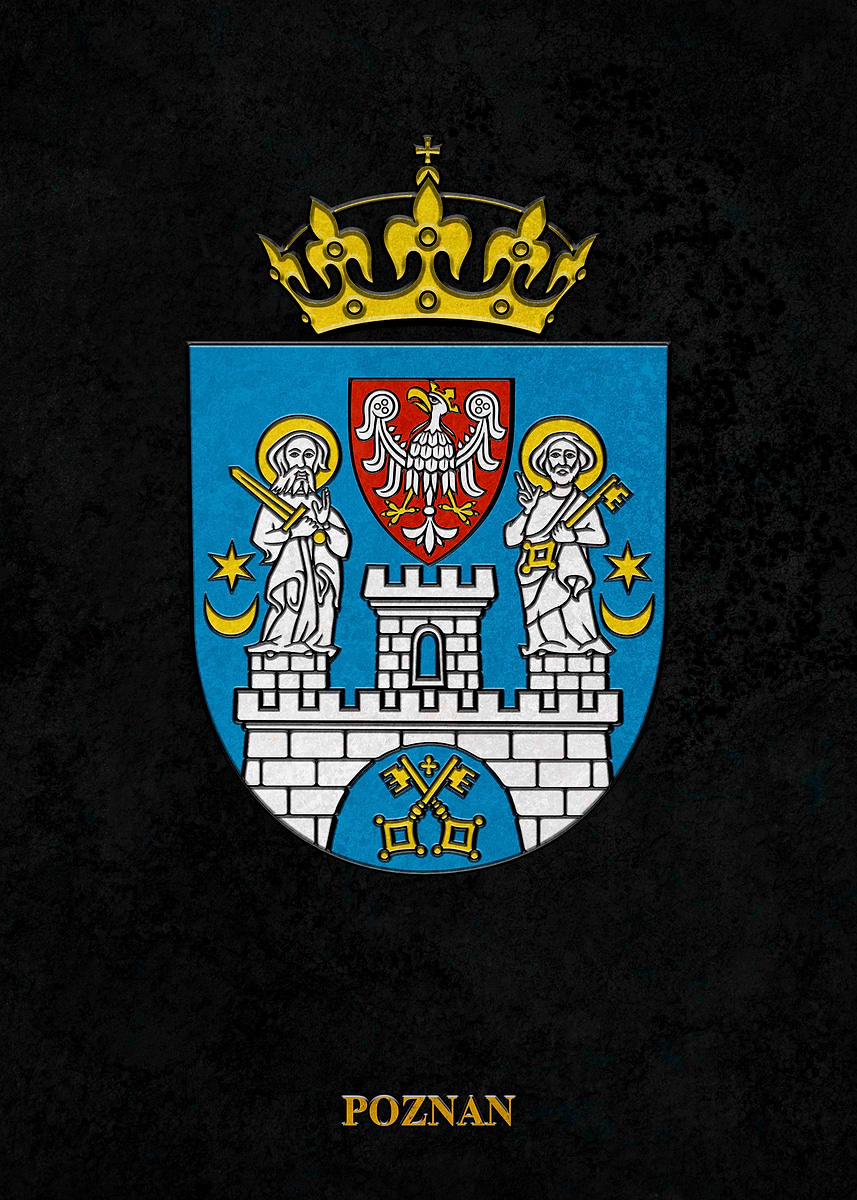 'Arms of Poznan' Poster, picture, metal print, paint by Ferit Kurt ...
