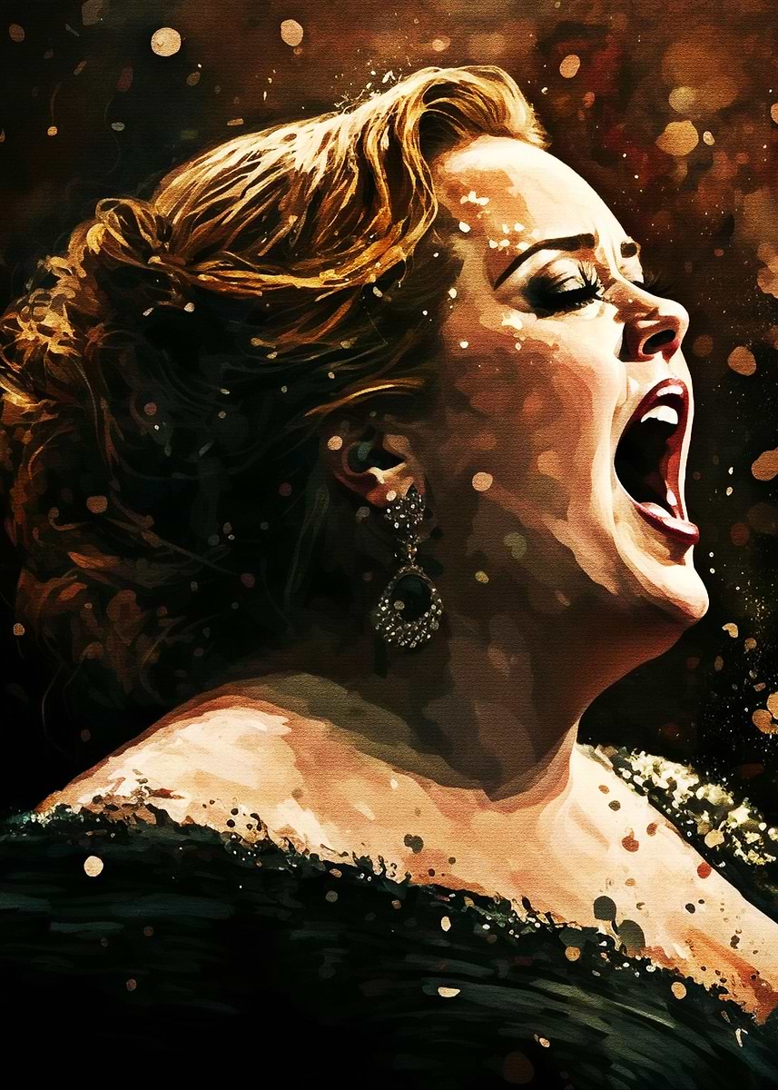 'Splatter Singing' Poster, picture, metal print, paint by Muh Asdar ...