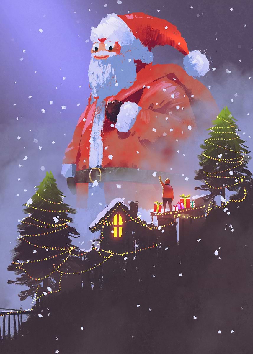 'Last Christmas' Poster, picture, metal print, paint by dwopp | Displate