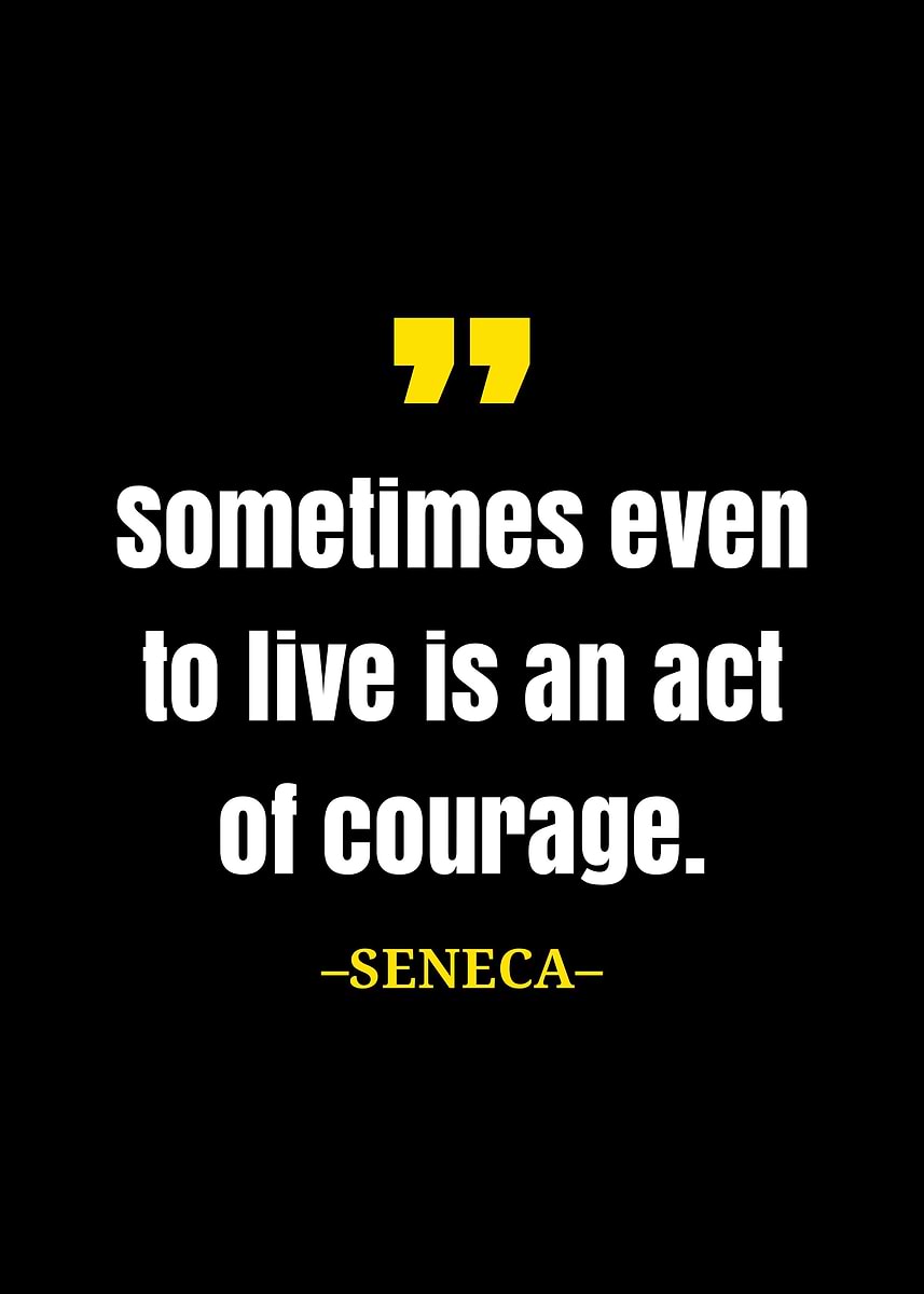 'seneca quote' Poster, picture, metal print, paint by Gembull Art ...