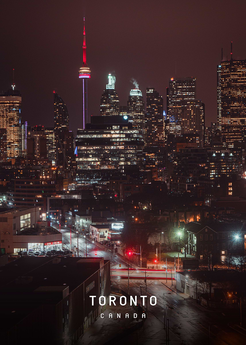 'Toronto ' Poster, picture, metal print, paint by Travel Addict | Displate