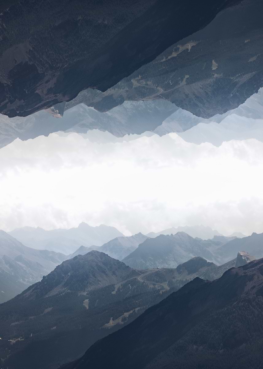 'Black and white Inversions' Poster, picture, metal print, paint by ...