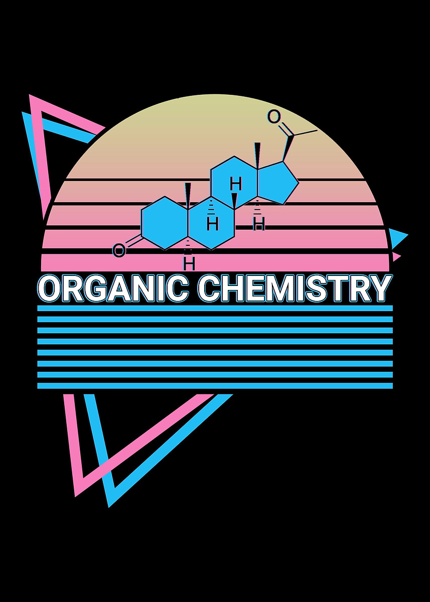 'Organic Chemistry Retro' Poster, picture, metal print, paint by ...