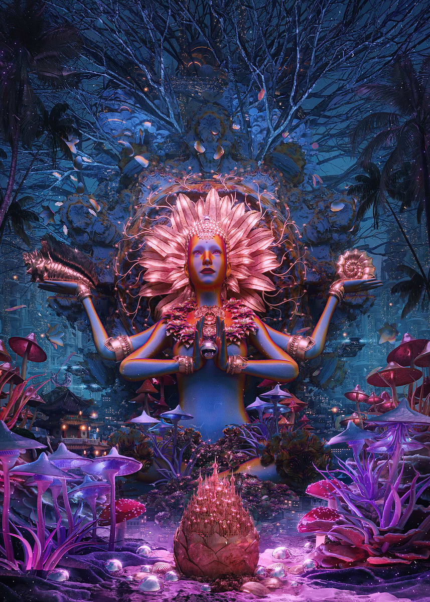 'Enlight' Poster, picture, metal print, paint by Gal Barkan | Displate