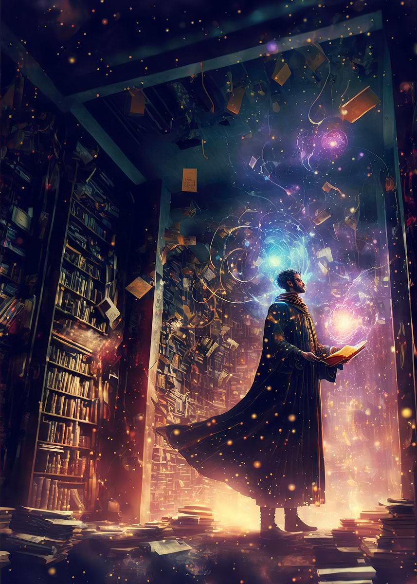 'Unlocking A Spell' Poster, picture, metal print, paint by Stephen ...