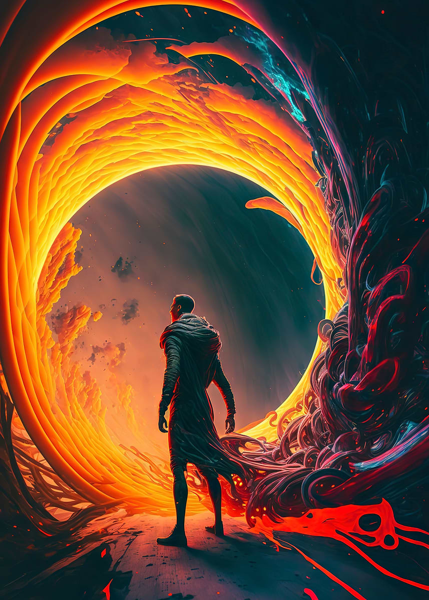 'Time Traveler' Poster, picture, metal print, paint by Stephen Schreck ...