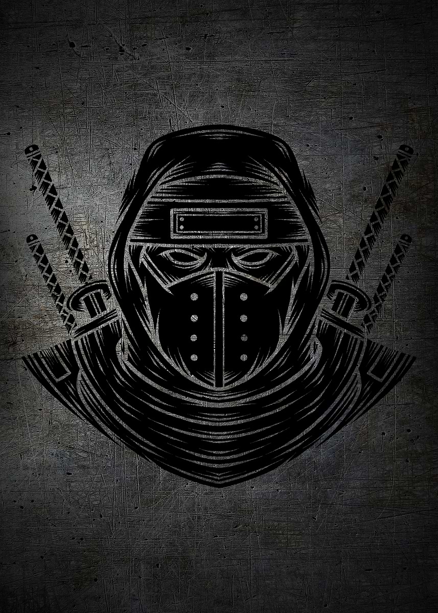 'NINJA METALLIC' Poster, picture, metal print, paint by Atomic Chinook ...