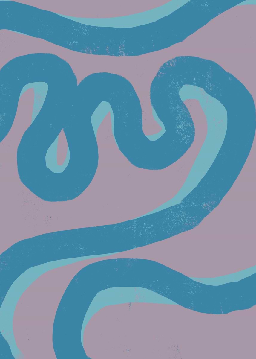 'Curvilinear' Poster, picture, metal print, paint by Jash Jhaveri ...