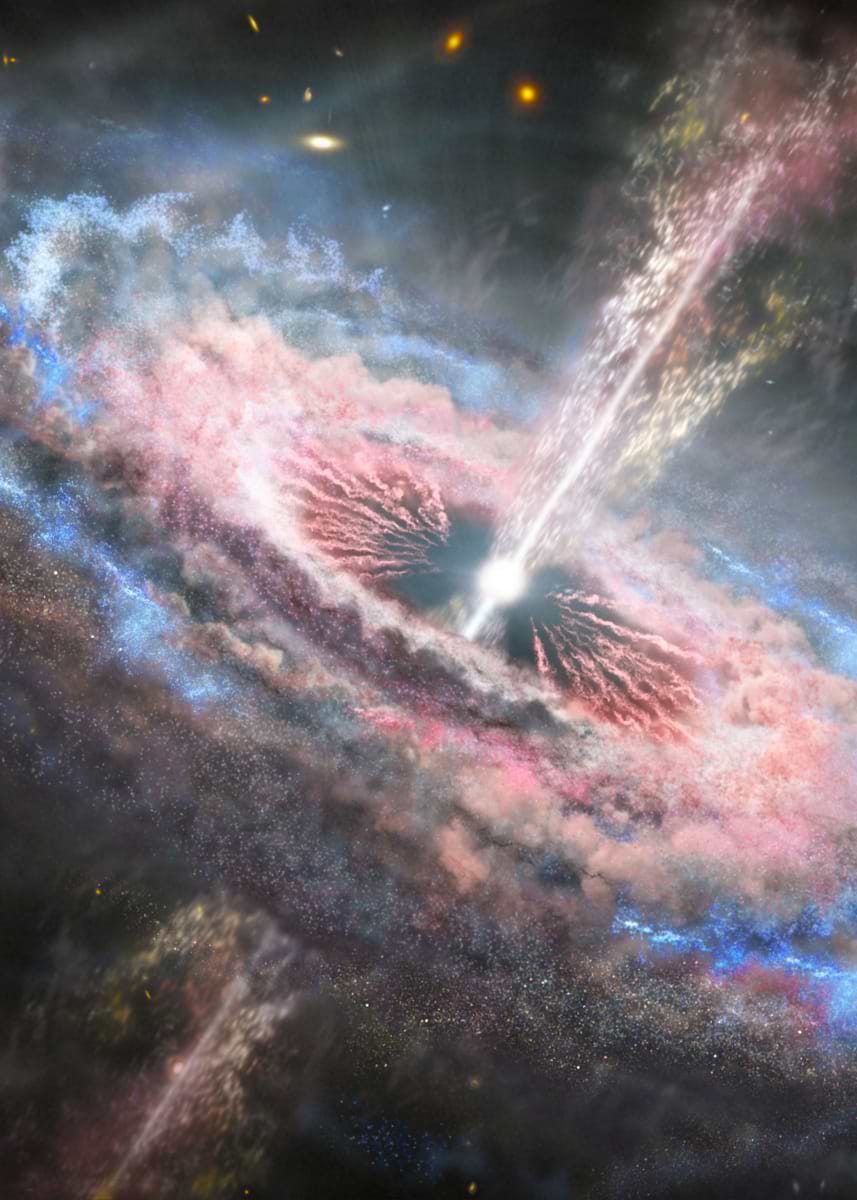 'Quasar Outflow Portrait' Poster, picture, metal print, paint by ...