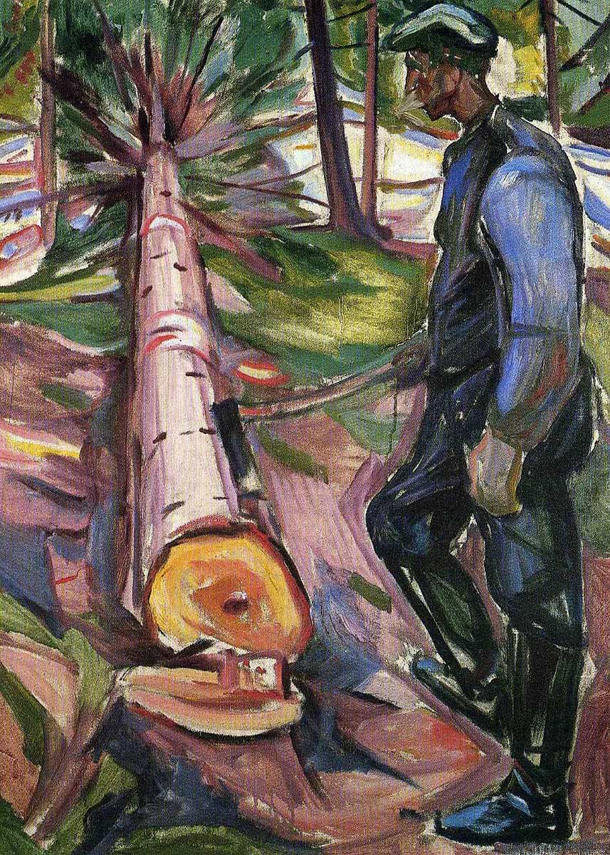 'the lumberjack 1913' Poster, picture, metal print, paint by Sloka ...
