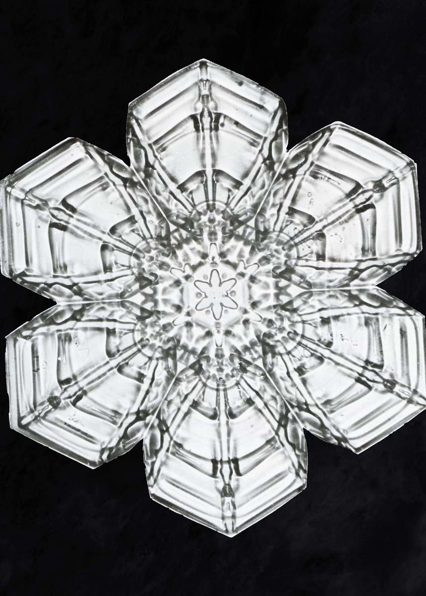 'Snowflake 937 ' Poster, picture, metal print, paint by KrispyArt ...
