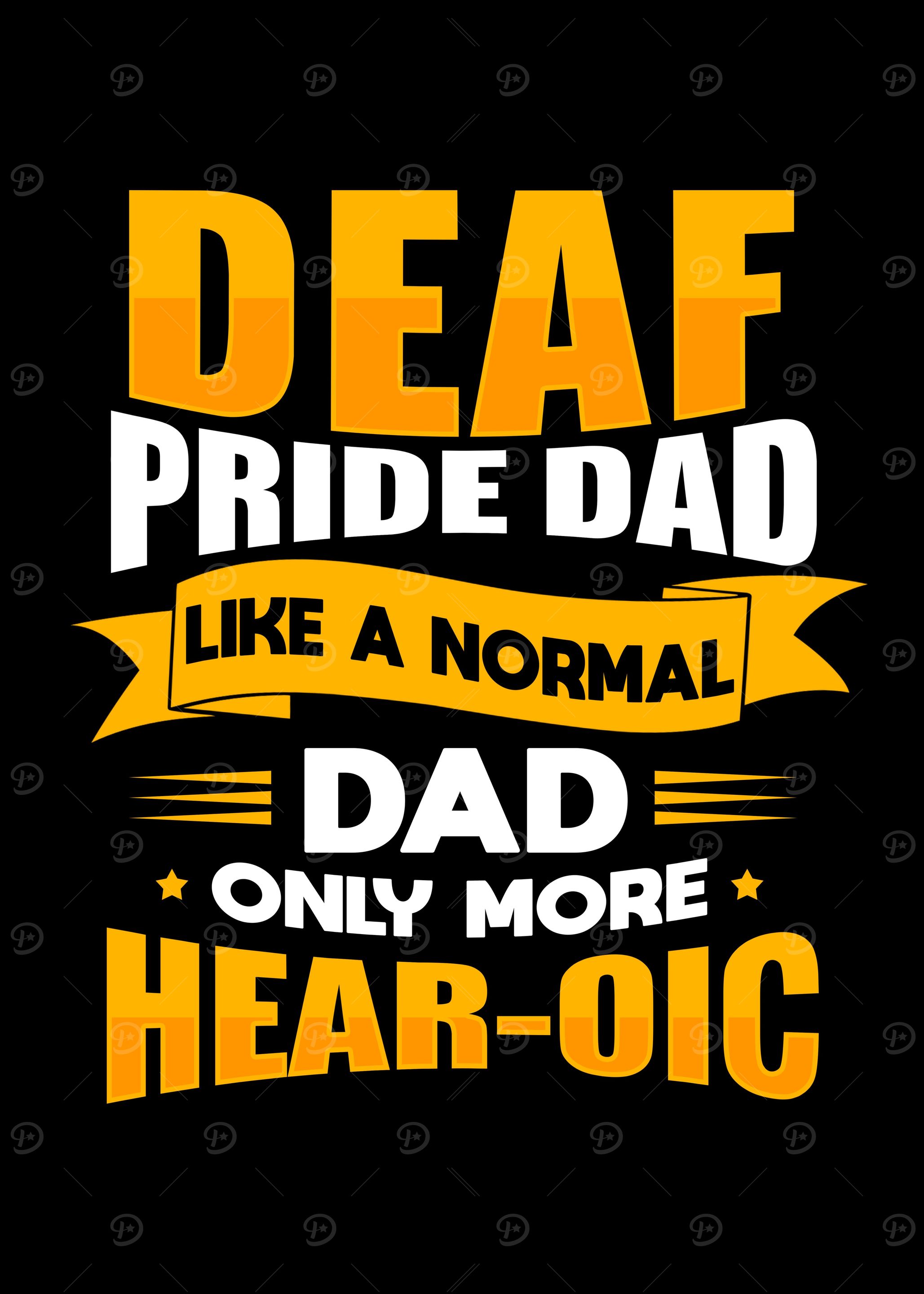 'Deaf Pride Dad ASL' Poster, picture, metal print, paint by ...