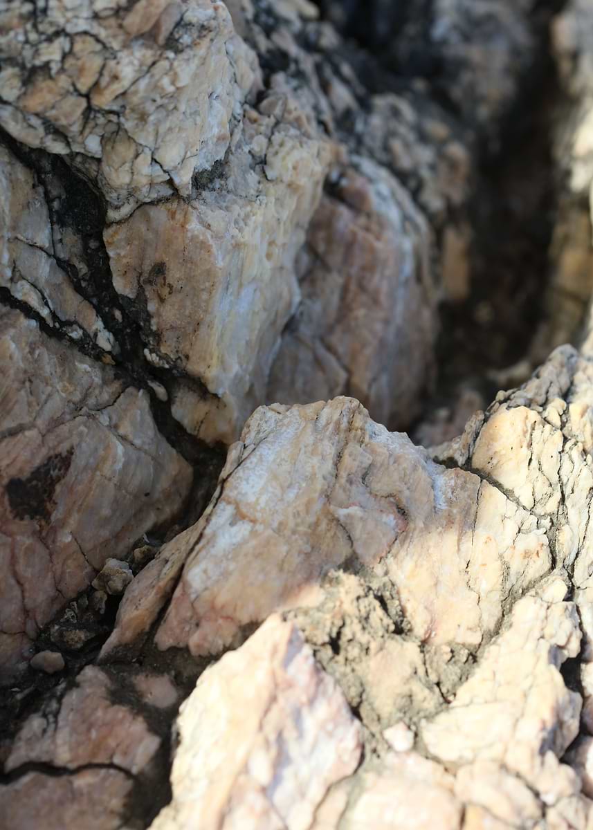 'Rocks abstract macro view' Poster, picture, metal print, paint by ...