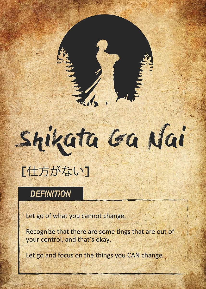 'Shikata Ga Nai' Poster, picture, metal print, paint by Susumu | Displate
