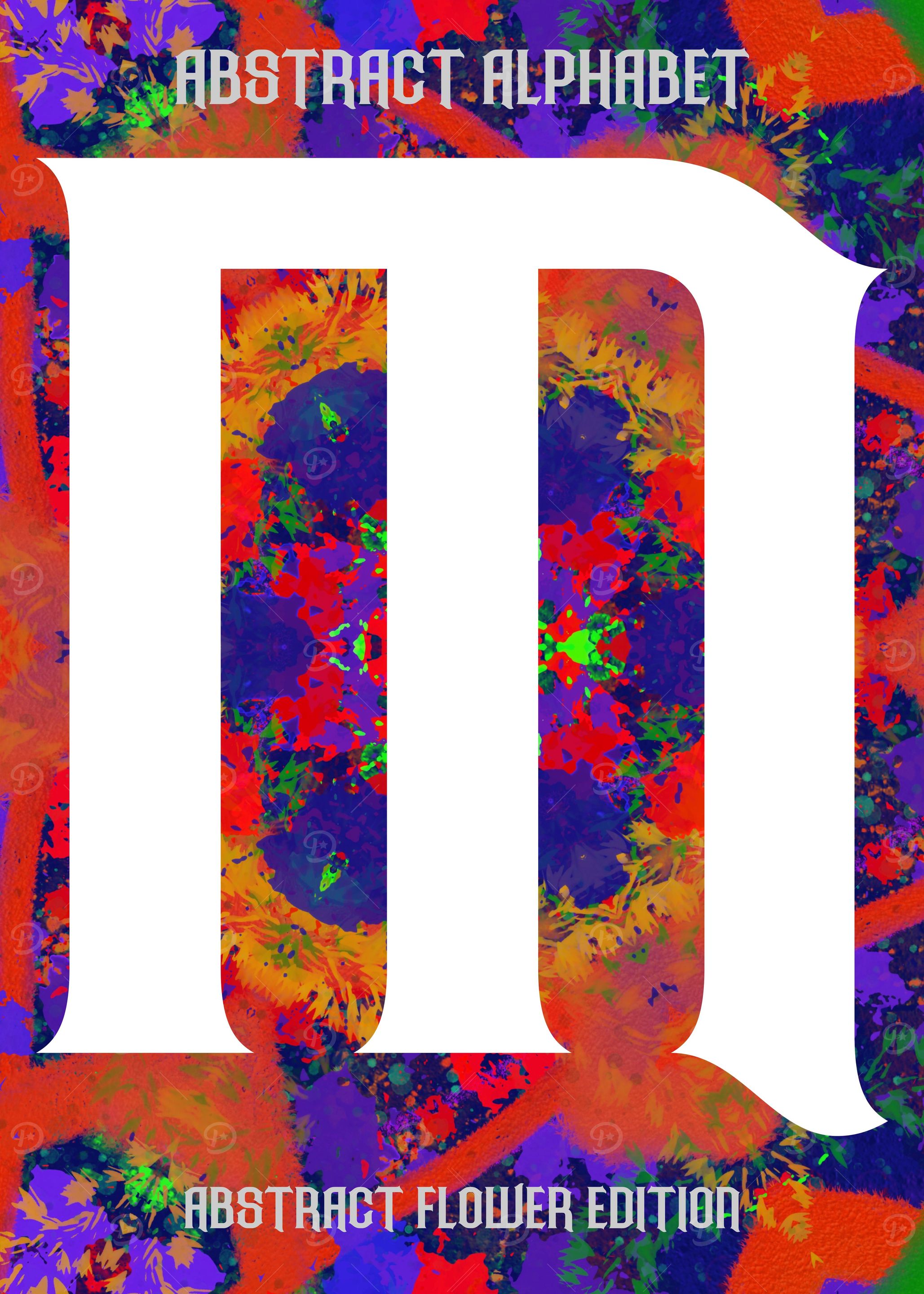 'Alphabet Letter M' Poster, picture, metal print, paint by Shichiro Ken ...