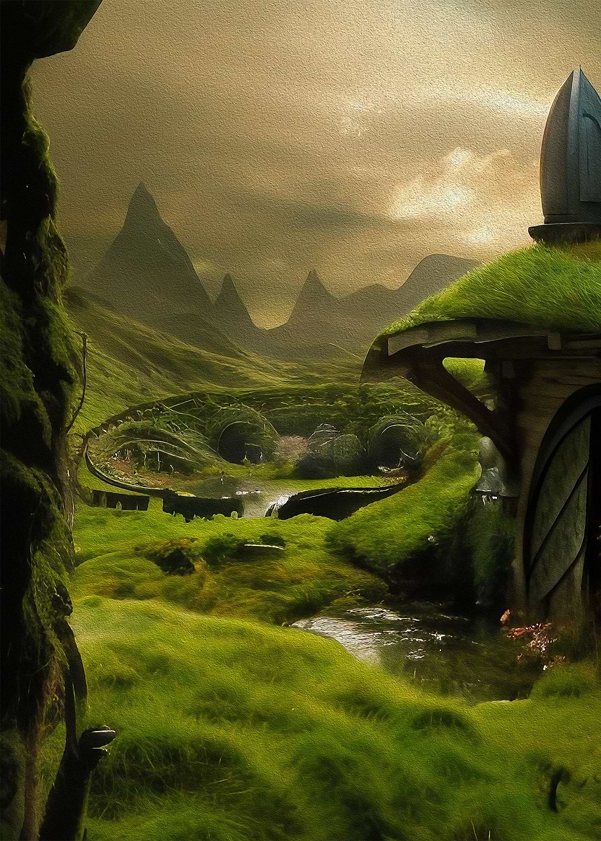 'Magic valley' Poster, picture, metal print, paint by Finnick | Displate