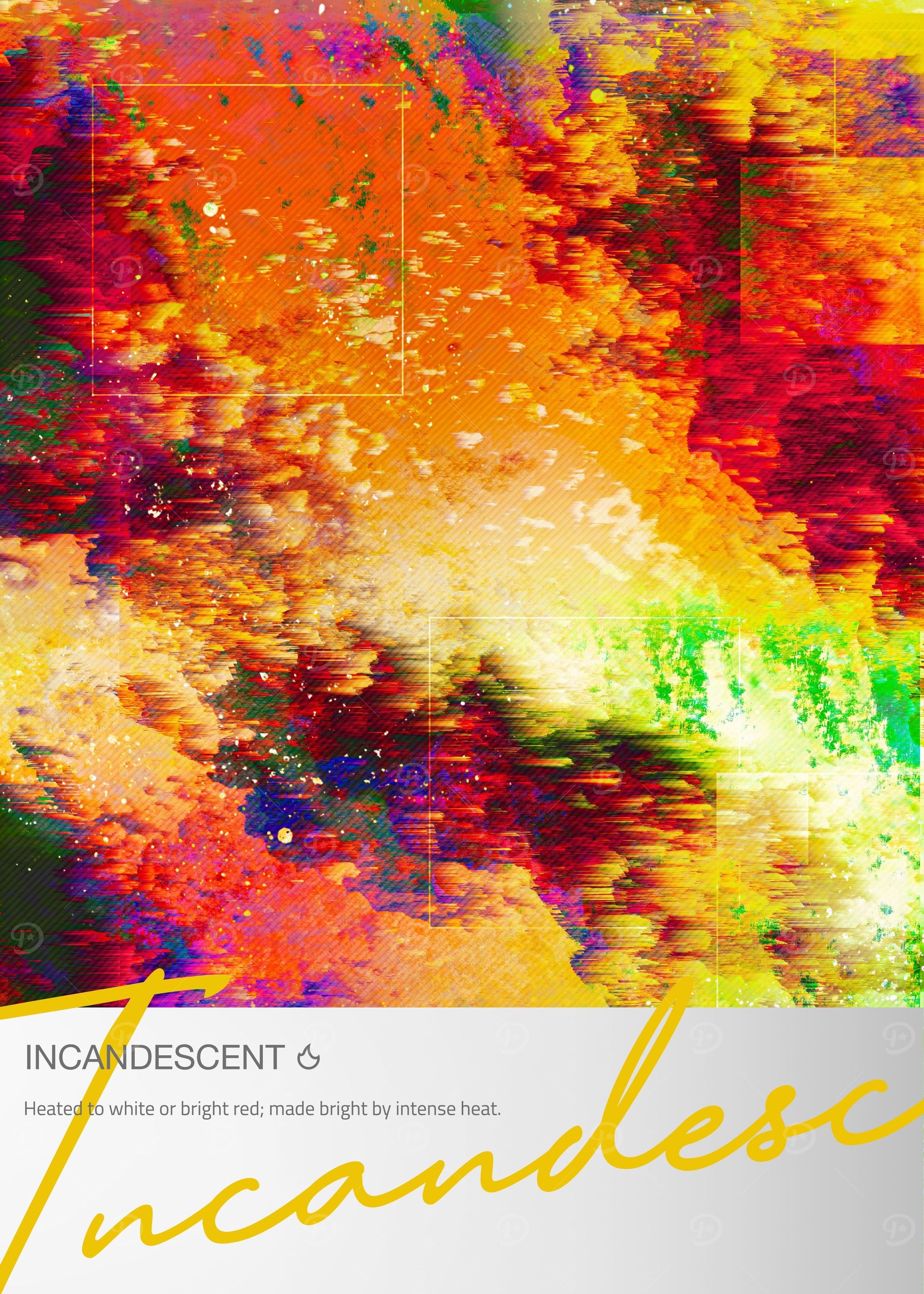 'Incandescent' Poster, picture, metal print, paint by Mellow | Displate