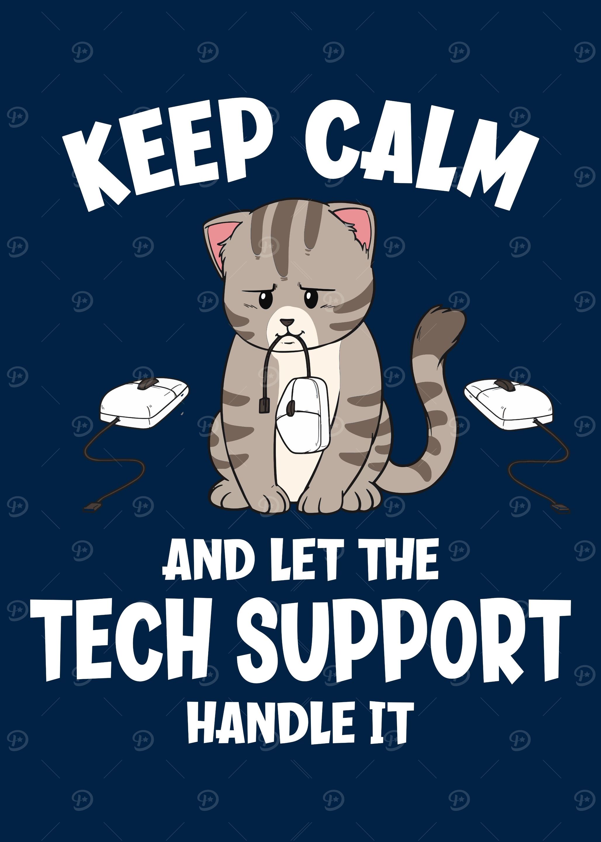 'Keep Calm Funny Cat' Poster, picture, metal print, paint by ...