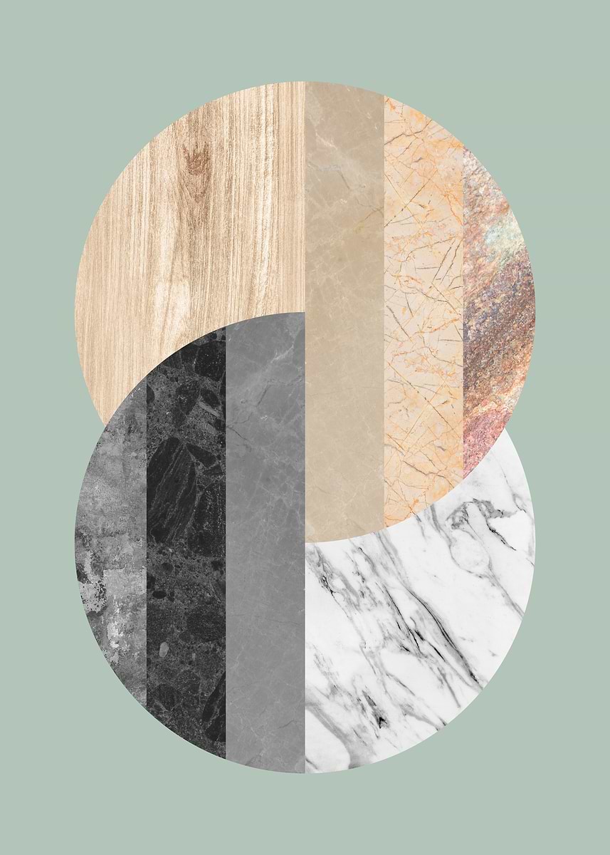 'Collage in polygons 6' Poster, picture, metal print, paint by Vitor ...