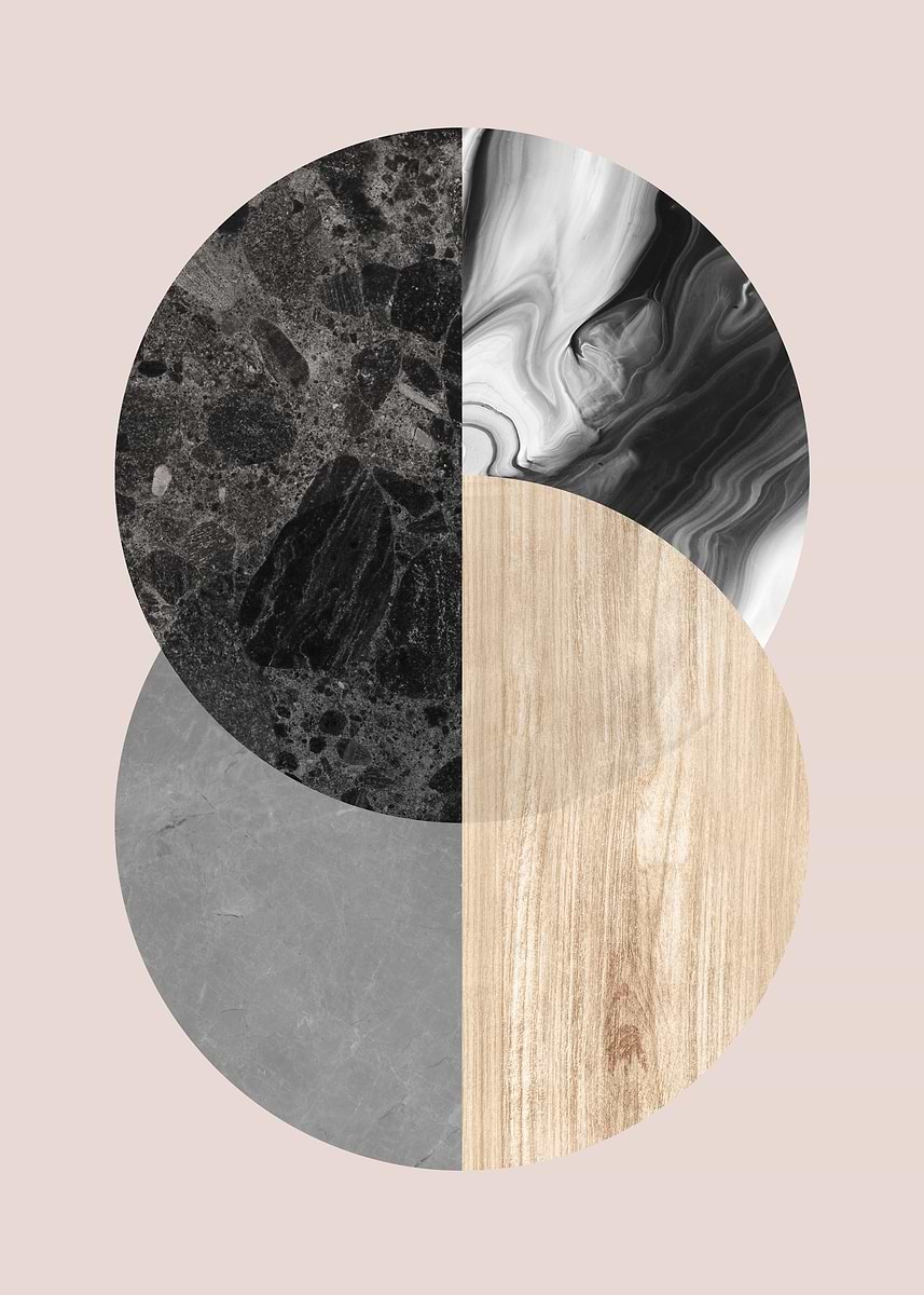 'Collage in polygons 4' Poster, picture, metal print, paint by Vitor ...