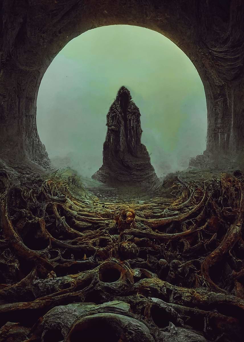 'Bone Sage' Poster, picture, metal print, paint by AndrejZT | Displate