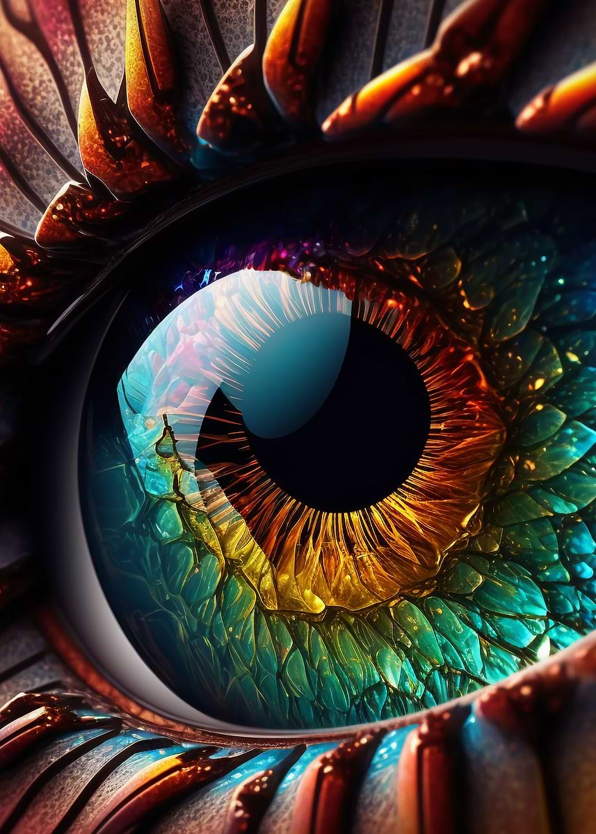 'Alien eye' Poster, picture, metal print, paint by Oleksandr Kovalov ...